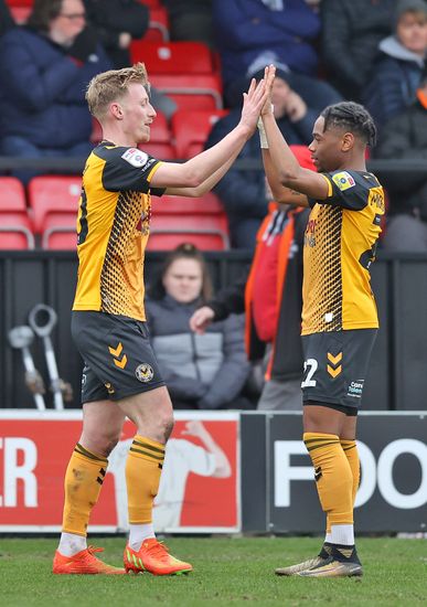 Hayden Lindley Newport County Celebrates 1st Editorial Stock Photo ...