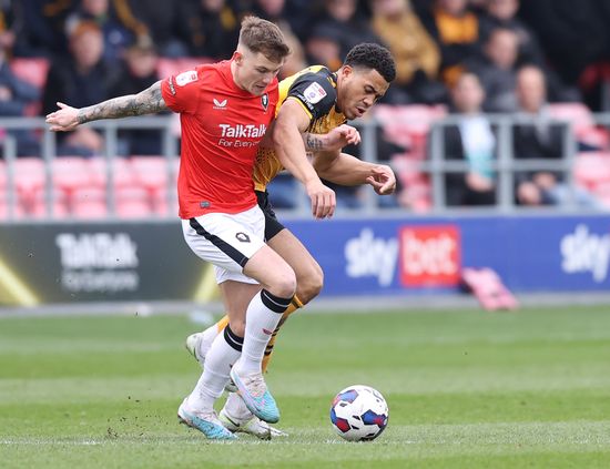 Priestley Farquharson Newport County Callum Hendry Editorial Stock ...