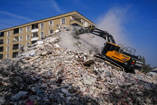 Demolition Team Works Aftermath Powerful Earthquakes Editorial Stock ...