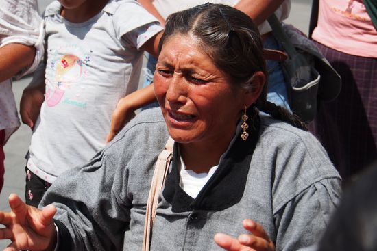 Woman Crying When Group Indigenous Women Editorial Stock Photo - Stock ...