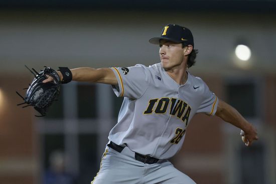 Iowa Hawkeyes Pitcher Jared Simpson 26 Editorial Stock Photo - Stock ...