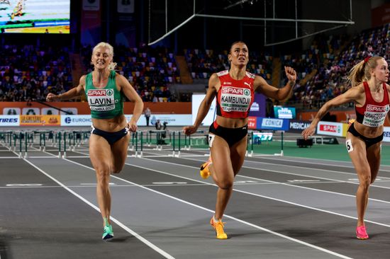 Womens 60m Hurdle Final Irelands Sarah Editorial Stock Photo - Stock ...