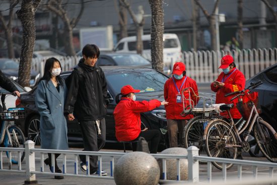Public Security Volunteers Guard On Street Editorial Stock Photo ...