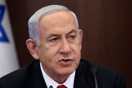 Israeli Prime Minister Benjamin Netanyahu Chairs Editorial Stock Photo ...