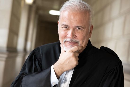 Lawyer Philippe De Veulle Poses During Editorial Stock Photo - Stock ...
