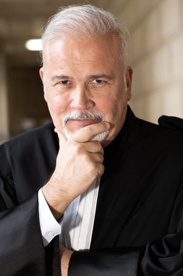 Lawyer Philippe De Veulle Poses During Editorial Stock Photo - Stock ...
