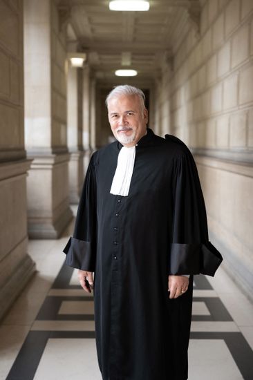 Lawyer Philippe De Veulle Poses During Editorial Stock Photo - Stock ...