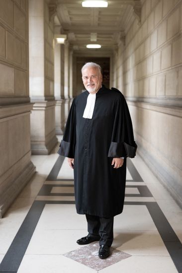 Lawyer Philippe De Veulle Poses During Editorial Stock Photo - Stock ...
