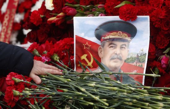 Communist Party Supporter Takes Part Wreath Editorial Stock Photo ...