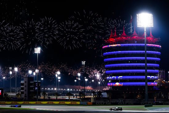 Fireworks Over Track During Formula 1 Editorial Stock Photo - Stock ...