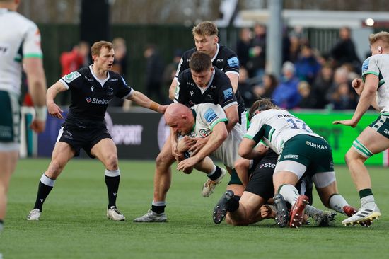 Jamie Blamire Newcastle Falcons Tackles Josh Editorial Stock Photo ...