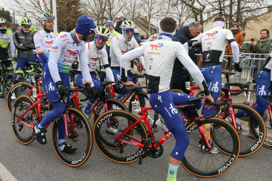 Team Totalenergies Riders Waiting Start First Editorial Stock Photo ...