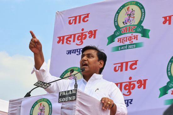 Rajasthan Congress President Govind Singh Dotasra Editorial Stock Photo ...