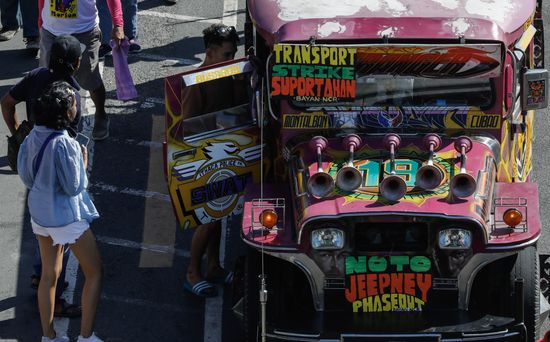 Jeepney Local Minibus Displays Signs Part Editorial Stock Photo - Stock ...