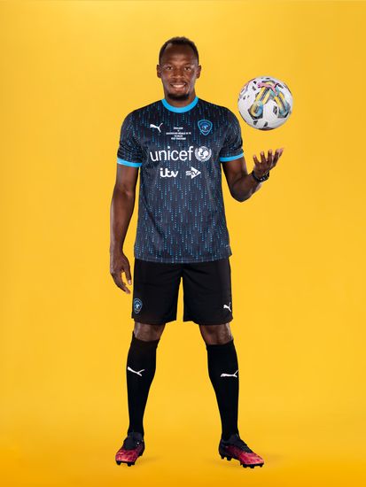 Usain Bolt Soccer Aid World Xi Editorial Stock Photo - Stock Image ...