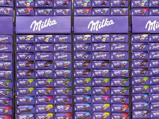 Milka Chocolate On Pallet Supermarket Stuttgart Editorial Stock Photo ...