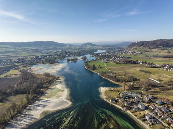 Outflowing Lake Constance Called Lake Rhine Editorial Stock Photo ...