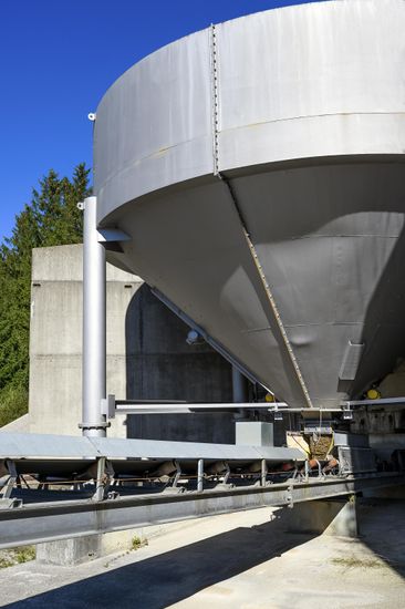 Steel Silo Conveyor Belt Precast Concrete Editorial Stock Photo - Stock ...