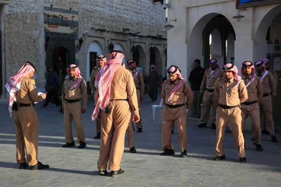 Old Town Doha Changing Guard Qatar Editorial Stock Photo - Stock Image ...