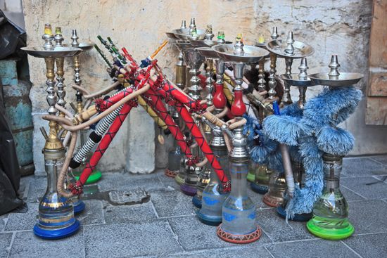 Old Town Doha Hookahs Qatar Qatar Editorial Stock Photo - Stock Image ...