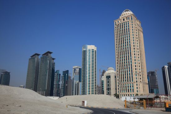 Qtel Telecom Tower Doha Qatar Qatar Editorial Stock Photo - Stock Image ...