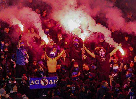 Union Bears Rangers Fans Light Pyrotechnic Editorial Stock Photo ...