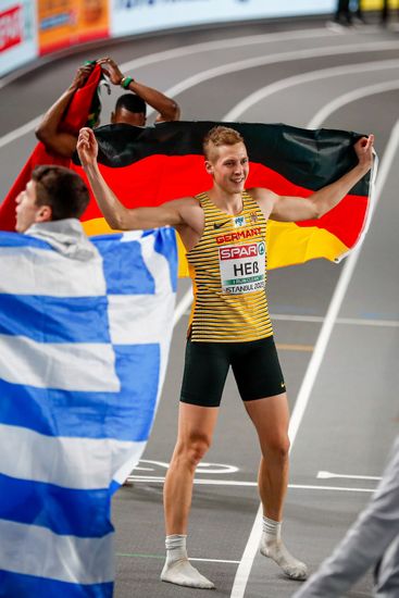 Max Hess Germany Celebrates Triple Jump Editorial Stock Photo - Stock ...