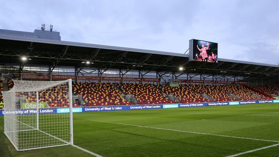 General View Gtech Stadium During Brentford Editorial Stock Photo ...