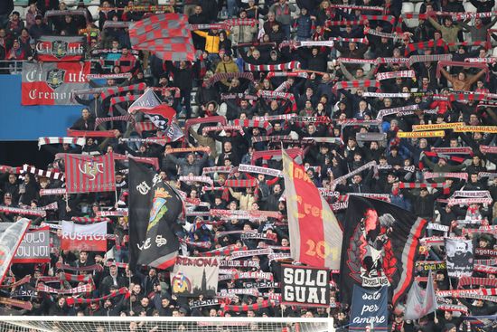 Fans Us Cremonese During Serie Match Editorial Stock Photo - Stock ...