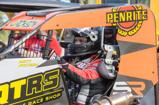 Driver Matt Jackson Australian Speedcars Midget Editorial Stock Photo ...