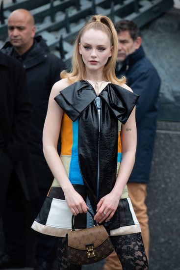 Emma Lair Attending Louis Vuitton Womenswear Editorial Stock Photo ...