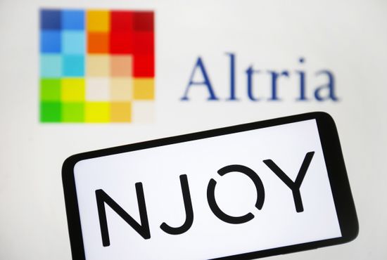 This Photo Illustration Njoy Logo Seen Editorial Stock Photo - Stock ...