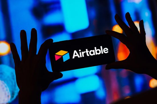 This Photo Illustration Airtable Logo Seen Editorial Stock Photo ...