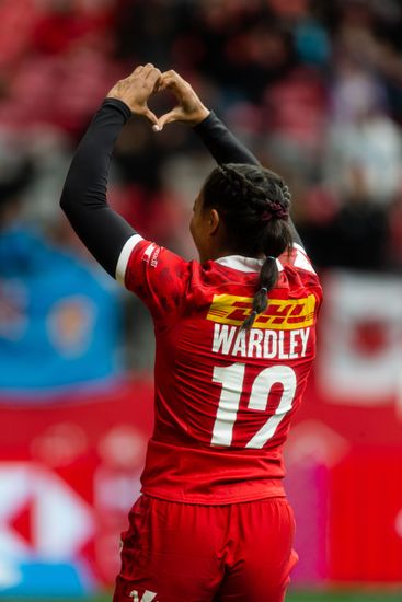 Keyara Wardley Team Canada 7s Celebrates Editorial Stock Photo - Stock ...