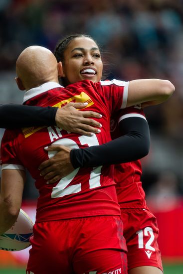 Keyara Wardley Team Canada 7s Celebrates Editorial Stock Photo - Stock ...