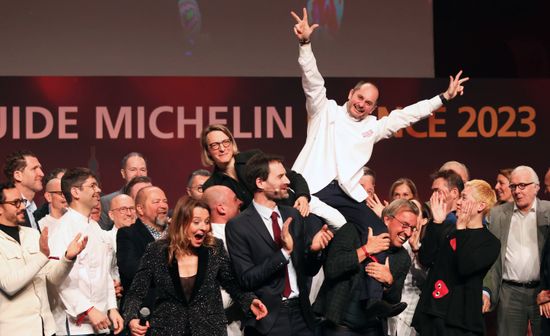 French Chef Alexandre Couillon Gestures After Editorial Stock Photo ...