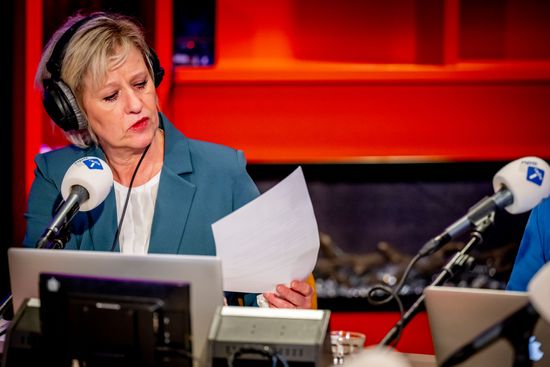 Political Reporter Wilma Borgman Who Presents Editorial Stock Photo ...