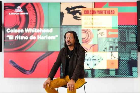 Us Writer Colson Whitehead Poses During Editorial Stock Photo - Stock ...