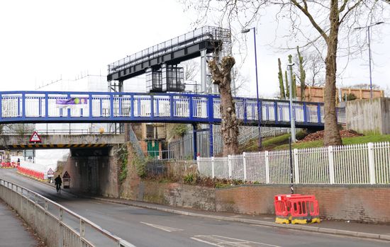 Old Rail Station Bridge Which Will Editorial Stock Photo - Stock Image ...