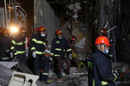 Fire Officials Rescue Injured Person Debris Editorial Stock Photo ...