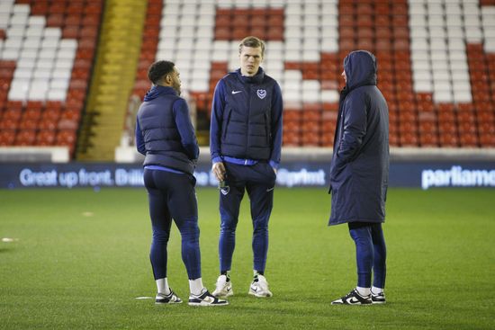 Portsmouth Defender Sean Raggett 20 Inspecting Editorial Stock Photo ...