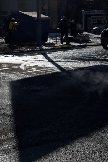 Shadow Billboard On Road Street Trading Editorial Stock Photo - Stock ...