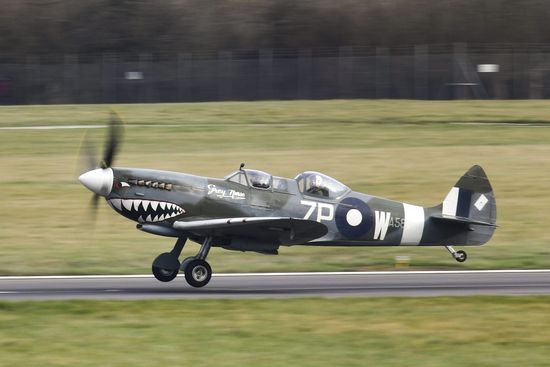 Spitfire Took Off Southampton Airport On Editorial Stock Photo - Stock ...