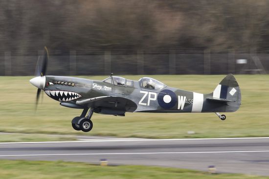 Spitfire Took Off Southampton Airport On Editorial Stock Photo - Stock ...