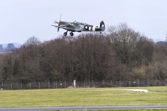 Spitfire Took Off Southampton Airport On Editorial Stock Photo - Stock ...