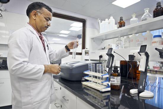Lab Technician Test Water Quality Before Editorial Stock Photo - Stock ...