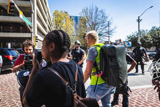 Social Justice Climate Activists Nonviolently March Editorial Stock ...