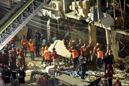 Rescuers Work Site Explosion Dhaka Capital Editorial Stock Photo ...