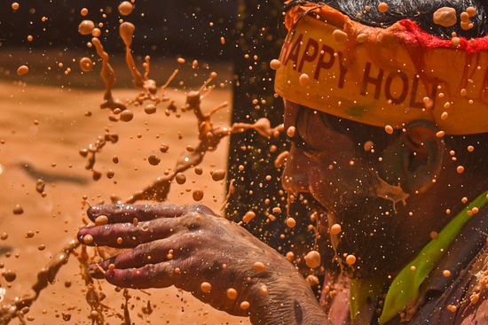 Man Gets Splashed Mud Water During Editorial Stock Photo - Stock Image ...