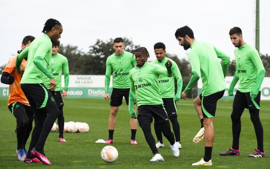 Sporting Cp Players Action During Training Editorial Stock Photo ...